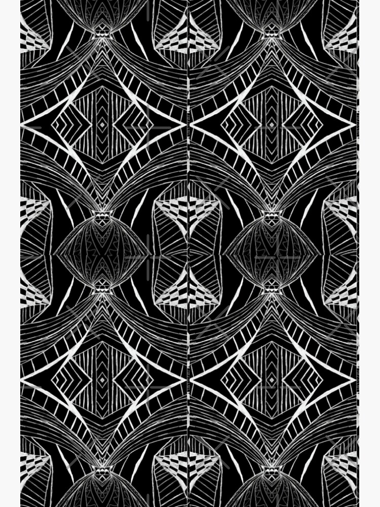 Black And White African Print Sticker For Sale By Ylavine Rb Redbubble