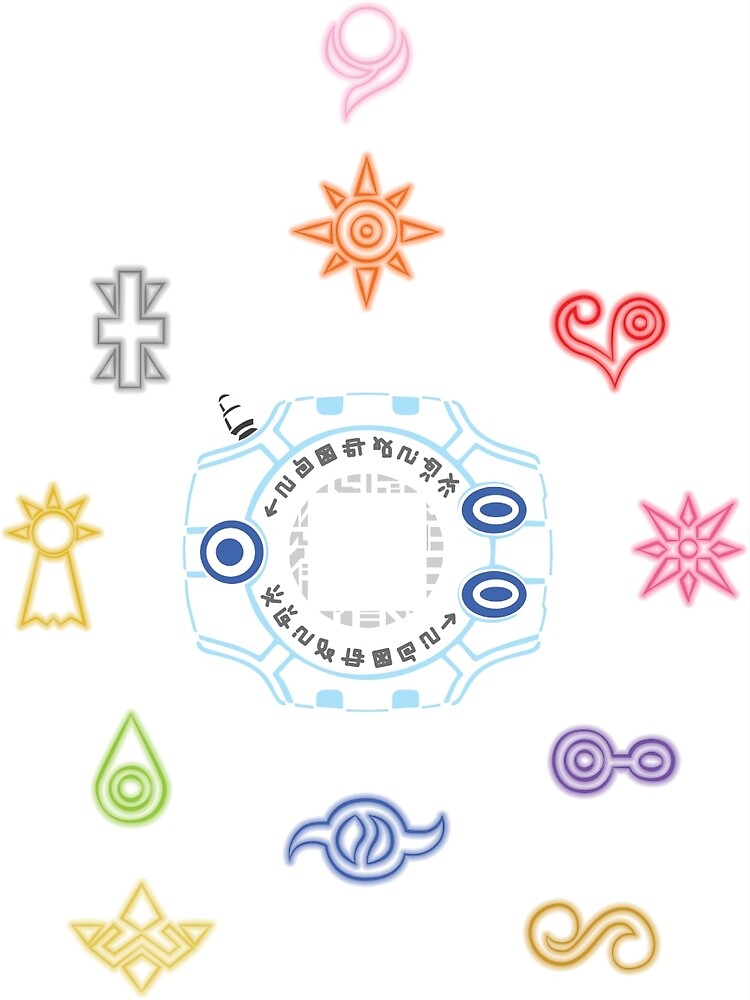 "Digivice and Digicrest" Poster for Sale by ScoatGoat | Redbubble