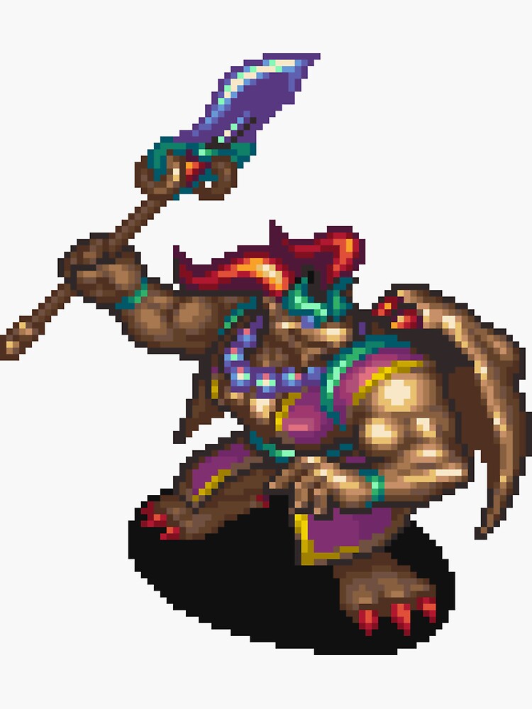 Pegatina «Guardian Garr, Garland, Breath of Fire 3, ブ レ ス オ ブ フ ァ イ ア ...