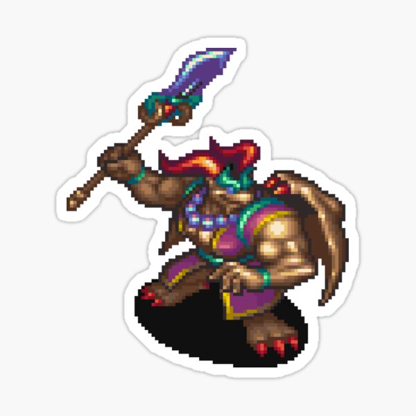 Pegatina «Guardian Garr, Garland, Breath of Fire 3, ブ レ ス オ ブ フ ァ イ ア ...
