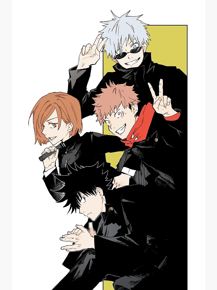 Yuji Nobara Megumi Jujutsu Kaisen Anime Anime Printab