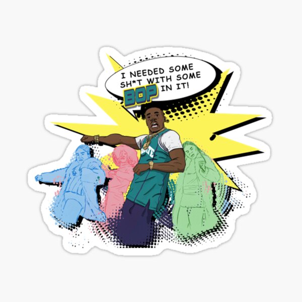 "Bop Art" Sticker for Sale by barbarfaq | Redbubble