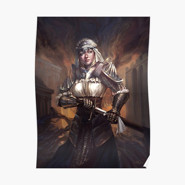 "Female Knight Of Sunless Realms" Poster for Sale by jorgeleoperez ...