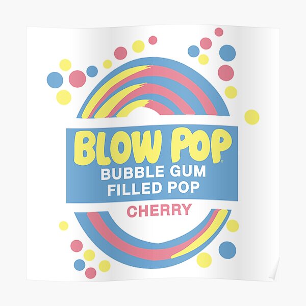 Tootsie Roll Blow Pop Label Poster By Faniagung070 Redbubble