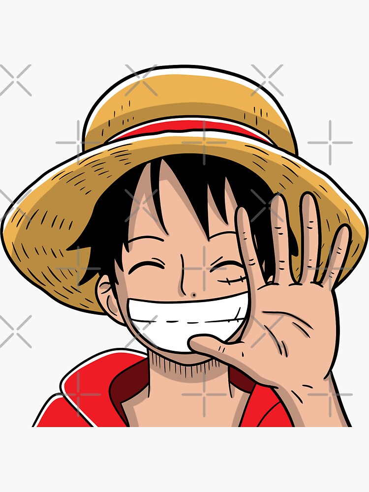 "Luffy One Piece - Hey" Sticker for Sale by MeydeyDesign | Redbubble