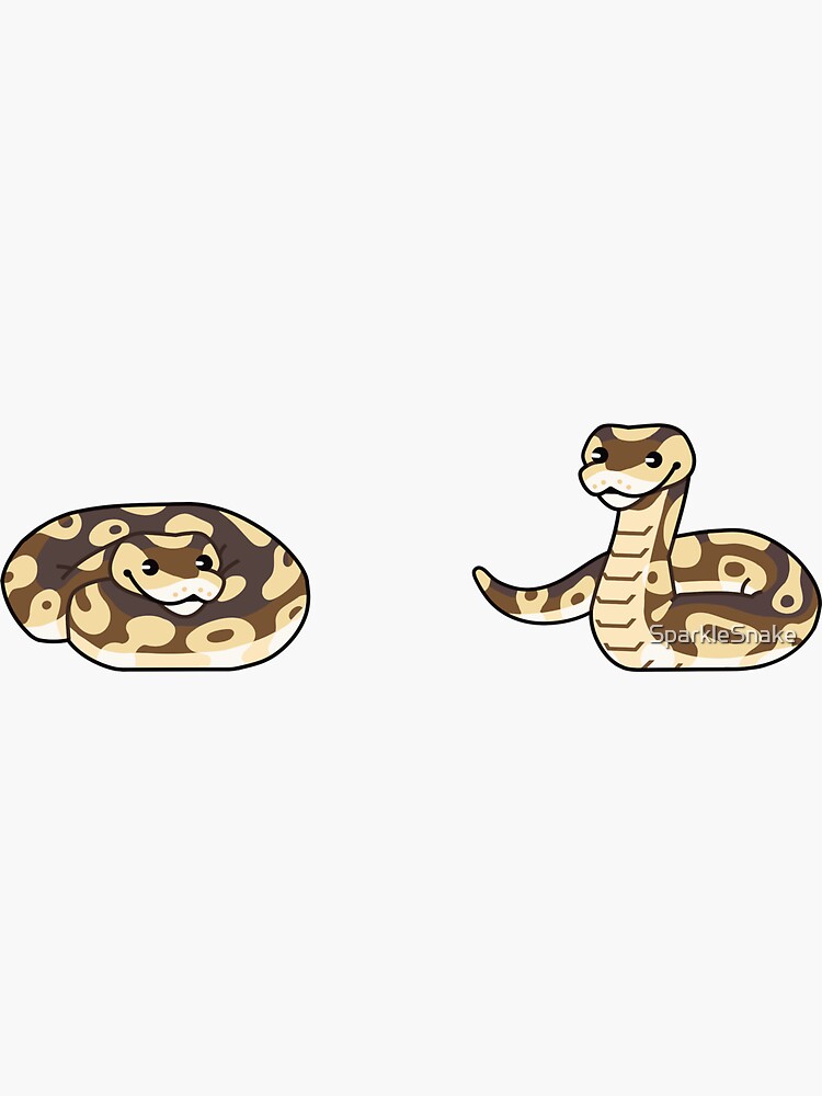 "Cute Ball Pythons" Sticker for Sale by SparkleSnake | Redbubble