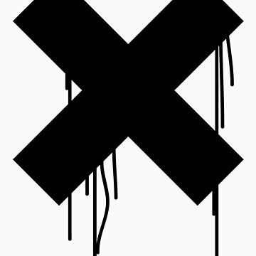 "X graffiti drip" Sticker for Sale by mamisarah | Redbubble