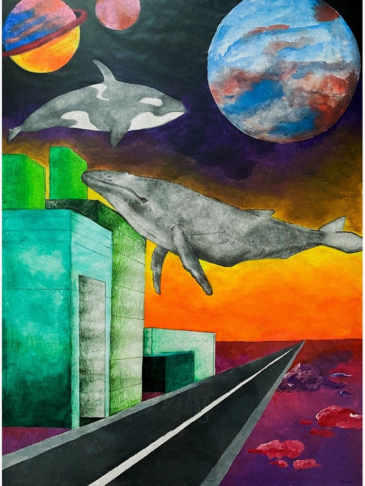 "One-Point Perspective Surrealism Drawing" Art Print for Sale by Nathan ...