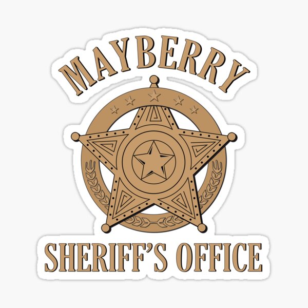 "Andy Griffith Show | Mayberry Sheriff's Office Classic TV" Sticker for ...