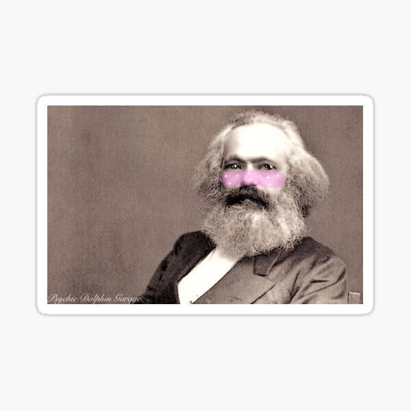 "Kawaii Karl Marx" Sticker for Sale by dolphingarage | Redbubble