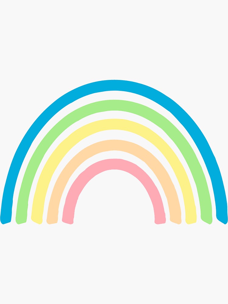 "Classy Rainbow" Sticker by asymmetrickid | Redbubble