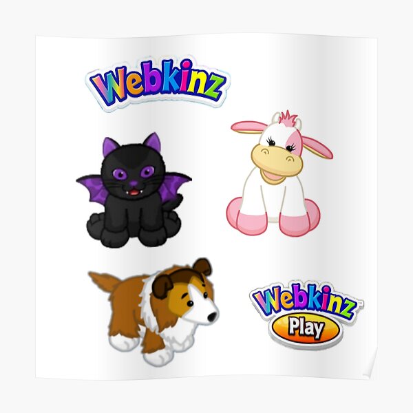"Webkinz Sticker Pack" Poster by KlareDesteen | Redbubble