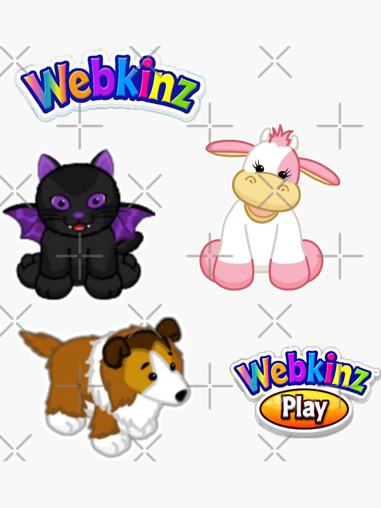"Webkinz Sticker Pack" Sticker for Sale by KlareDesteen | Redbubble