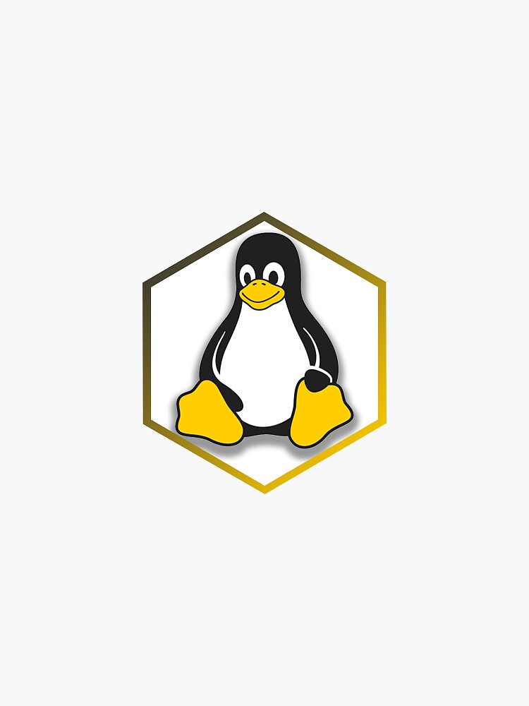 "Linux Hexagon" Sticker for Sale by JFKsStickers | Redbubble