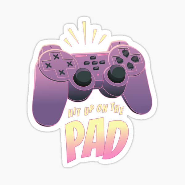 Gaming Pad Gamer Controller Saying Design Sticker For Sale By