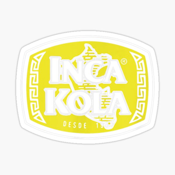 "Inca Kola T Peru Golden Kola Bubblegum Cream Soda T-Shirt 2" Sticker ...