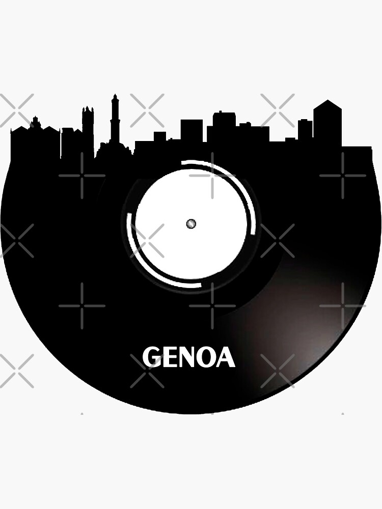"Genoa Vinyl" Sticker for Sale by danielfgf | Redbubble