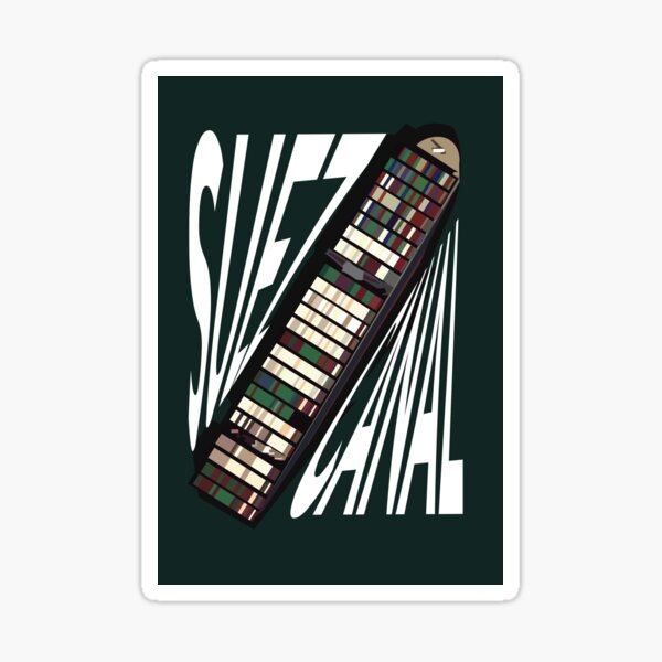 "Suez Canal" Sticker by enriquepma | Redbubble
