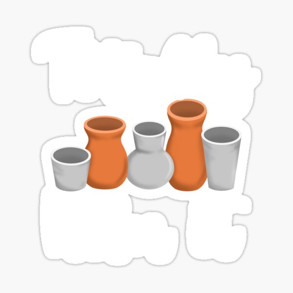 "Pottery Ceramics Clay Potter" Sticker for Sale by CreativeGiftShp ...