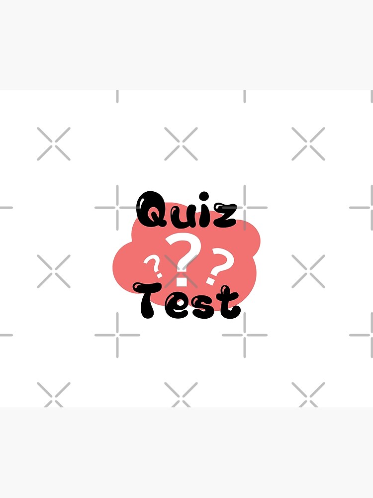 "Big Pink Quiz Test Design" Poster by ElinArtWorks | Redbubble