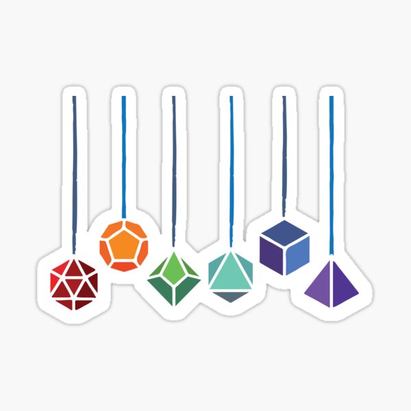 "Rolling dice" Sticker for Sale by LeMaya80 | Redbubble