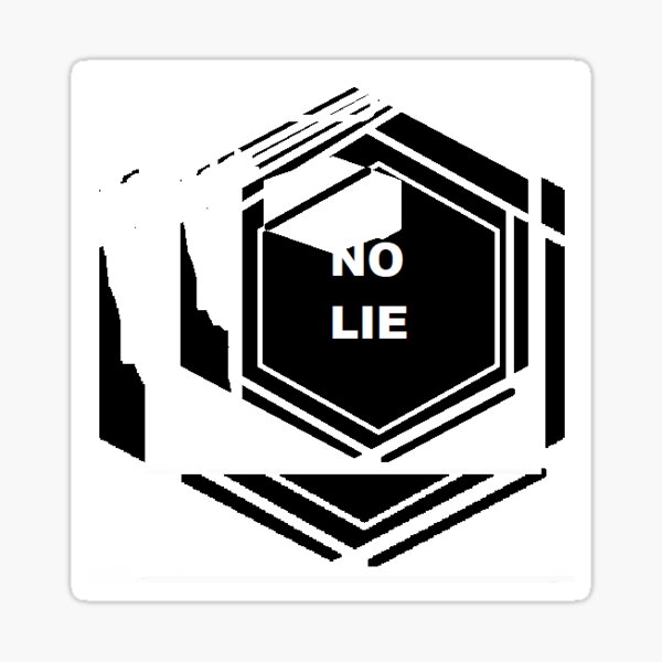 "No lie inspiration logo " Sticker by kbsreality | Redbubble