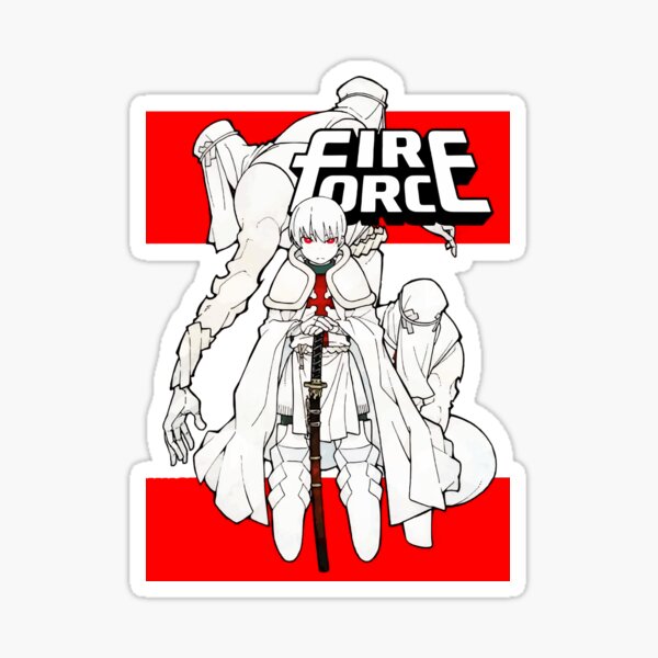 "fire force anime artwork" Sticker by jonesbradly | Redbubble