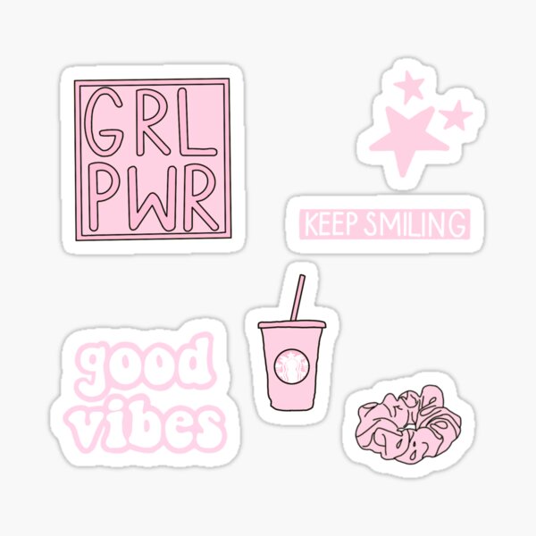 "Pink Sticker Pack" Sticker for Sale by DesignsByAilie | Redbubble