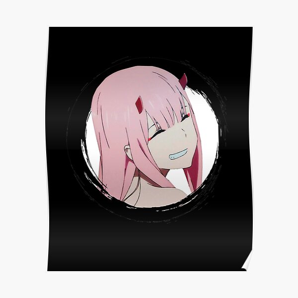 "Darling in the Franxx, Zero two, Waifu material" Poster by Anime-Dude ...