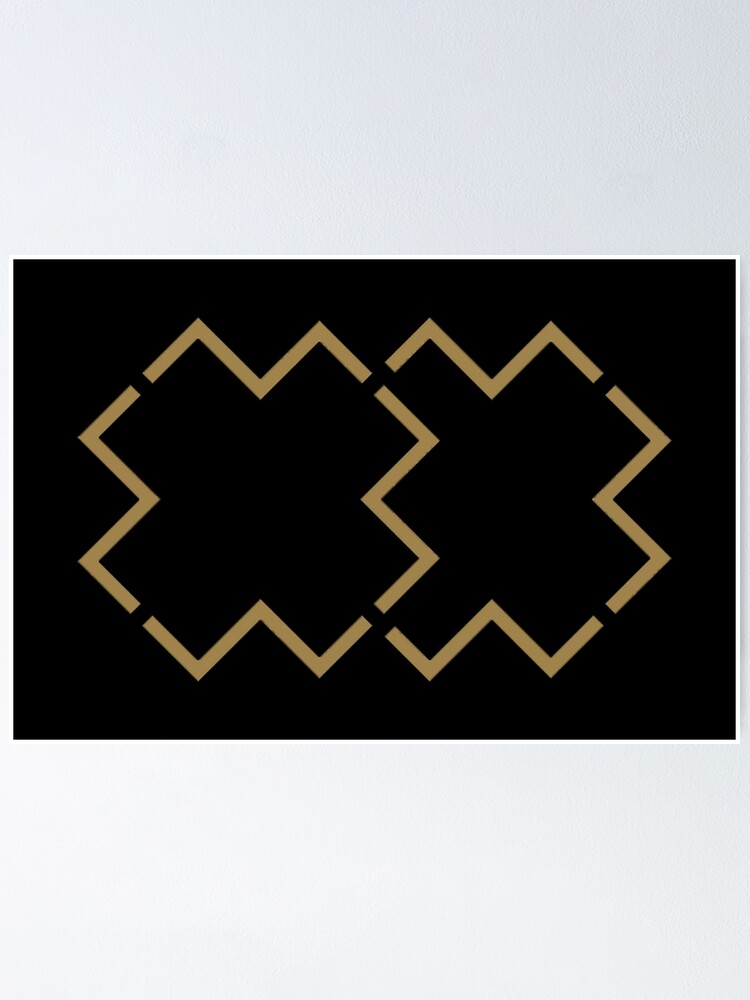 "double x symbol logo" Poster for Sale by Doemon456 | Redbubble