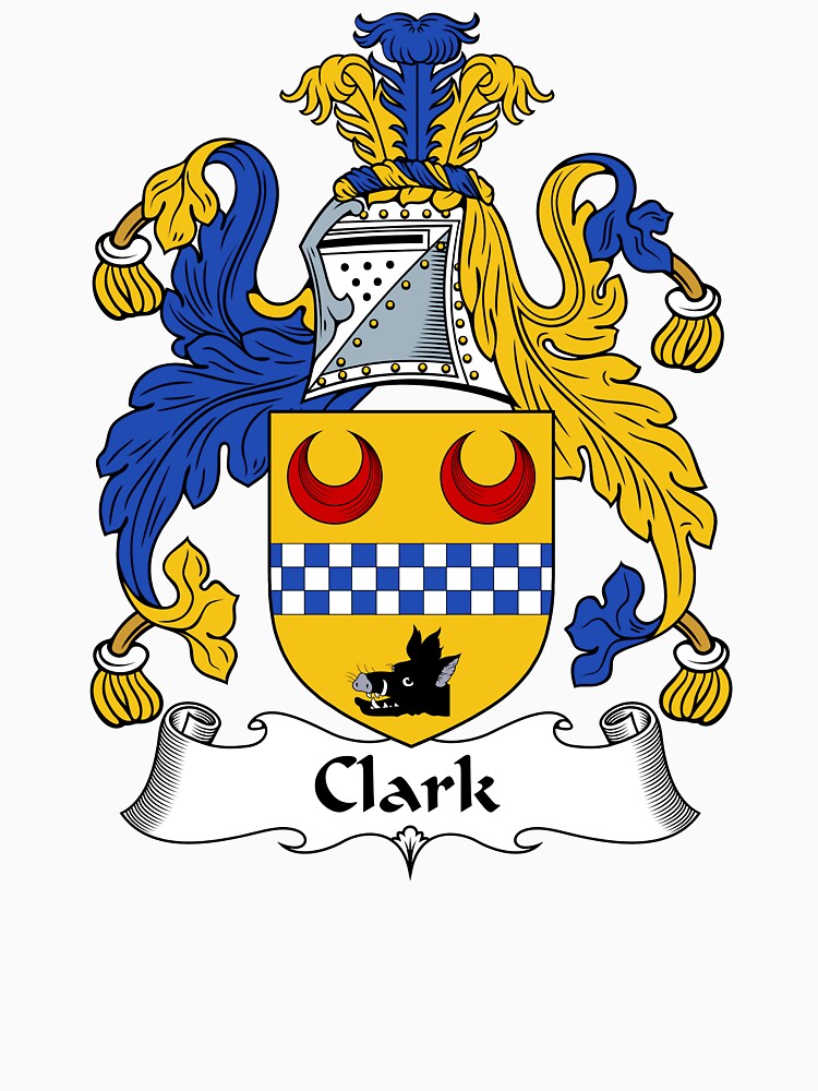 "Clark Coat of Arms / Clark Family Crest" T-shirt for Sale by ...