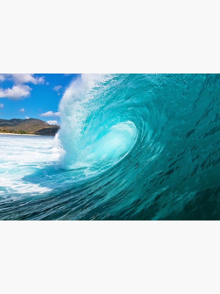 "Blue Ocean Wave" Sticker for Sale by Foonzy | Redbubble