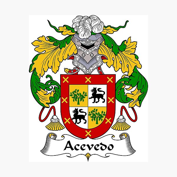 "Acevedo Coat of Arms/Family Crest: " Photographic Print for Sale by ...