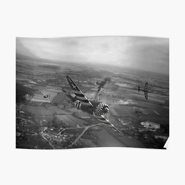 "P47 Thunderbolt - D-Day Train Busters" Poster by warbirds | Redbubble