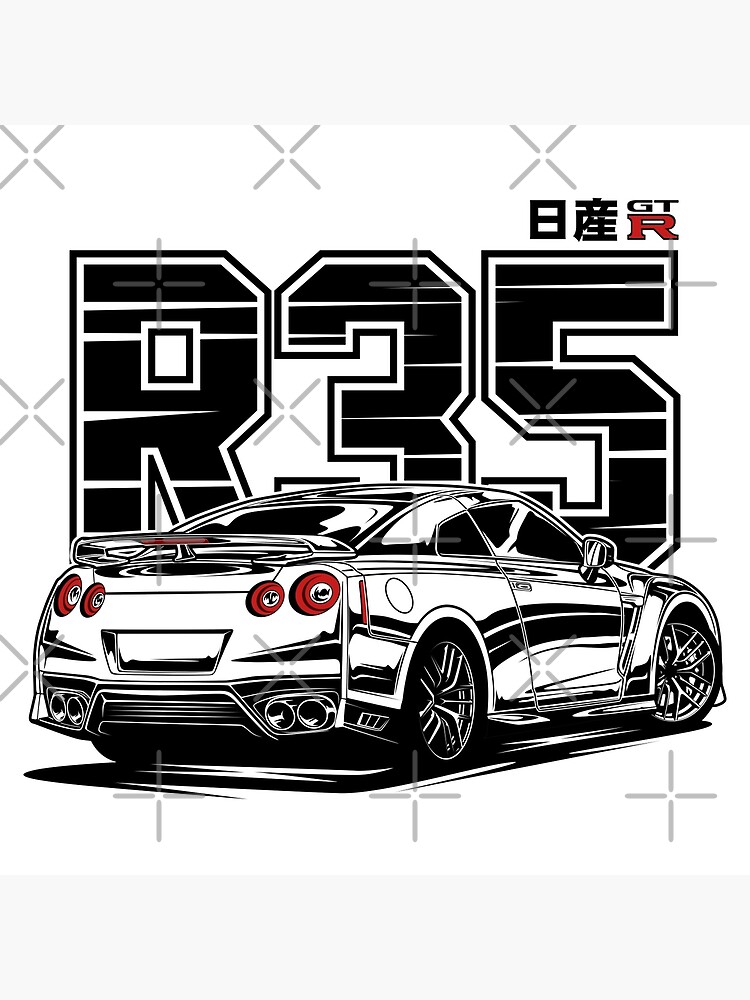 "GTR R35 " Poster for Sale by idrdesign | Redbubble