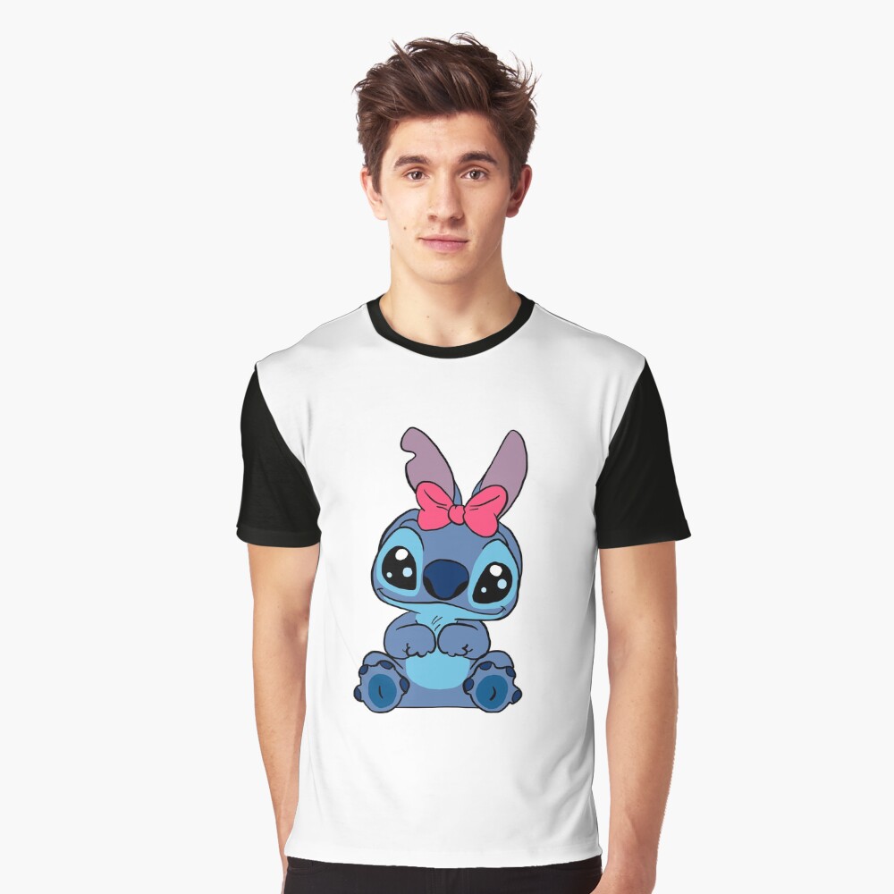 "Cute Stitch in bow" Poster for Sale by Scenic | Redbubble