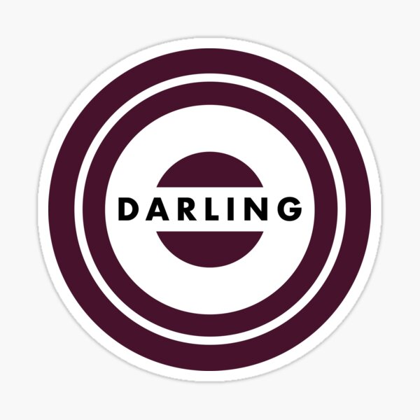 "Darling" Sticker by habibiart | Redbubble