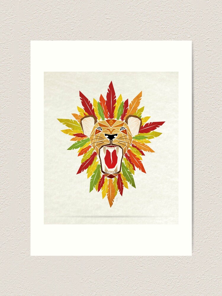 "lion feathers" Art Print by Manoou | Redbubble