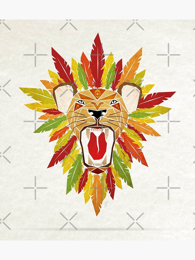 "lion feathers" Art Print by Manoou | Redbubble