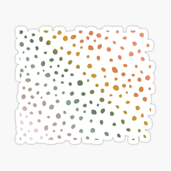 "Rainbow Dots" Sticker by MaddyJadeArt | Redbubble