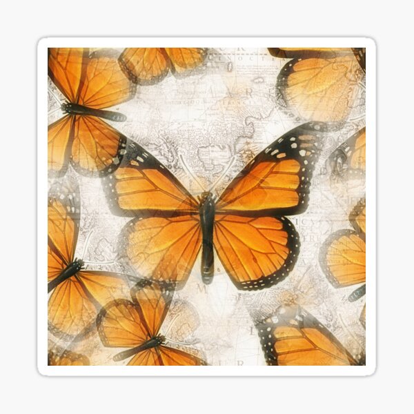 "Flutter-by Butterfly" Sticker for Sale by willowdesigns | Redbubble