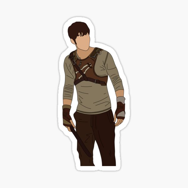 "thomas (maze runner)" Sticker for Sale by designsbysara58 | Redbubble