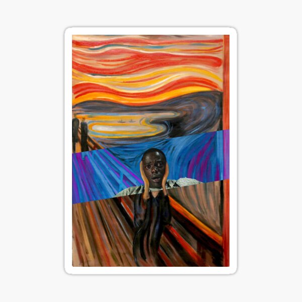 "Scream and Get Out" Sticker by kyreeeeeeen | Redbubble