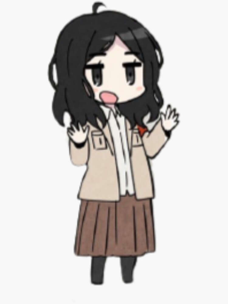Pegatina «Pieck finger Cute Chibi ataque a titán» de Incognztio | Redbubble