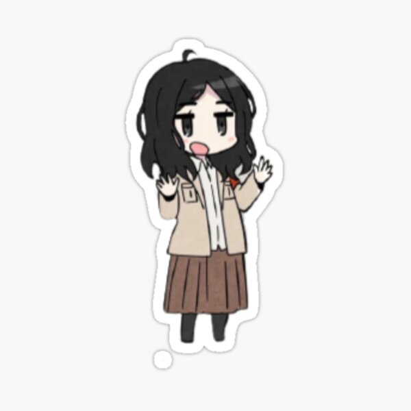Pegatina «Pieck finger Cute Chibi ataque a titán» de Incognztio | Redbubble