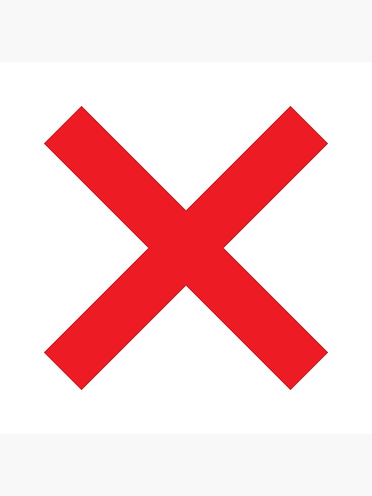 "Big X" Poster by CitizenofTrash | Redbubble