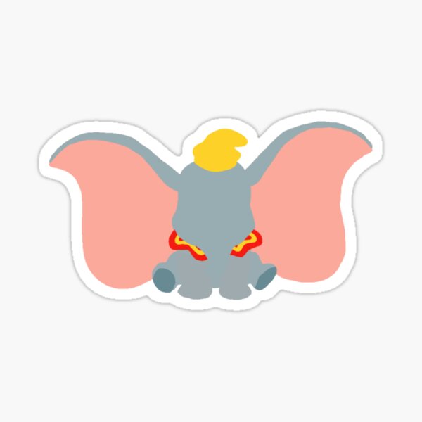 "Dumbo Cute " Sticker for Sale by Peggy1758 | Redbubble