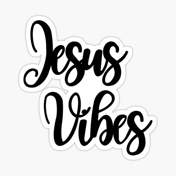 "Jesus Vibes " Sticker for Sale by LeahsColorBox | Redbubble