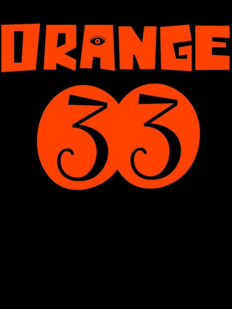 "Orange 33 T Shirt" Photographic Print for Sale by bitsnbobs | Redbubble