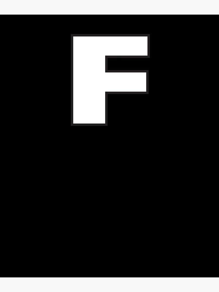 Póster «Letra f» de MrSimpler | Redbubble